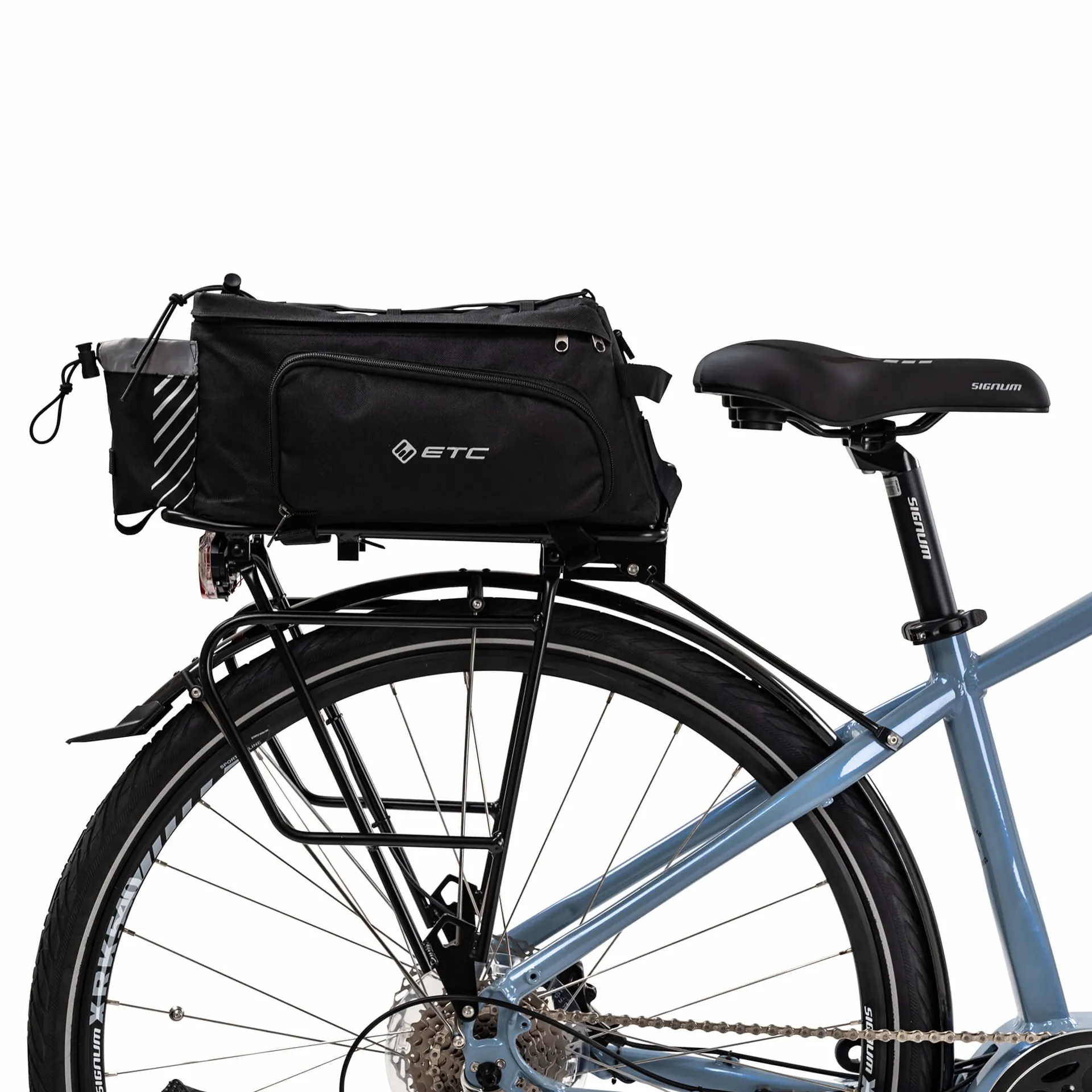 ETC Rack Top Bag Expandable 12litre Black 12 litre